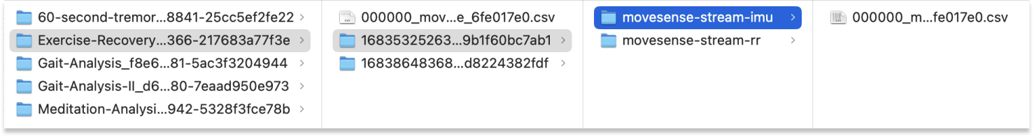 Movesense Data Format
